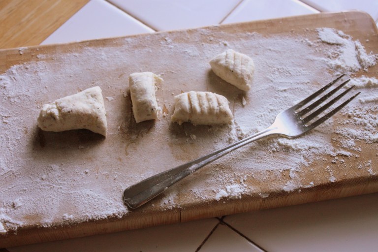 goat cheese gnocchi with thyme | girl farm kitchen